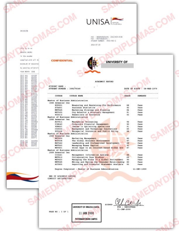Replica Transcripts, Records & Diploma Supplements – Same Day Diplomas
