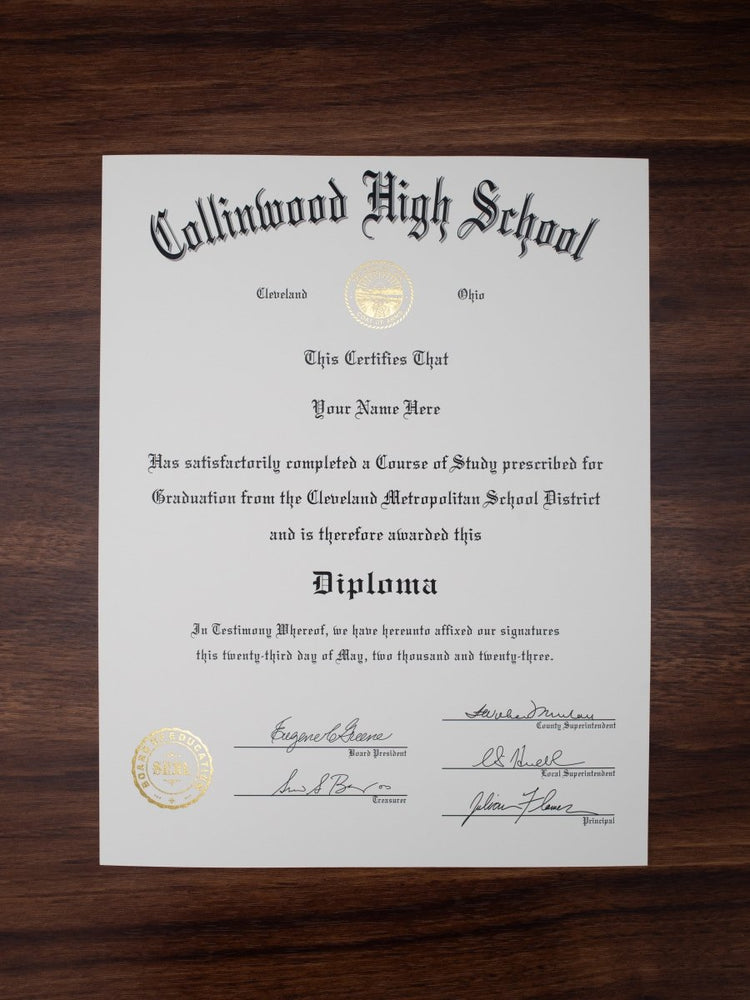 Custom Replica & Replacement Diploma Maker Online