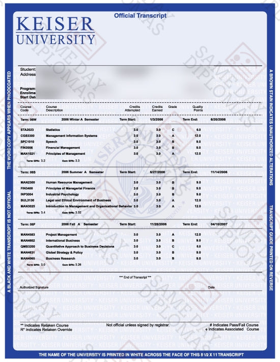 Buy College & University Match Diploma | Degree & Match Transcripts | USA
