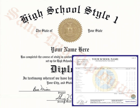 High School Diplomas & Transcripts | Custom Replacement Documents